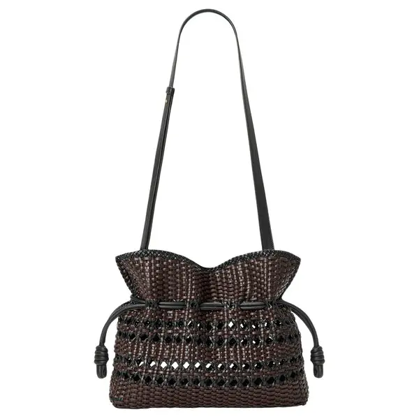 Loewe Medium Flamenco Clutch 'black Brown