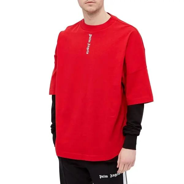 Palm Angels Ss21 Vertical Logo Oversized T-shirt