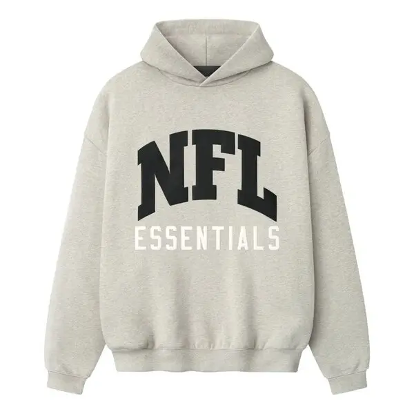 Fear Of God X Nfl Fw25 Sport Hoodie - Heather Stone
