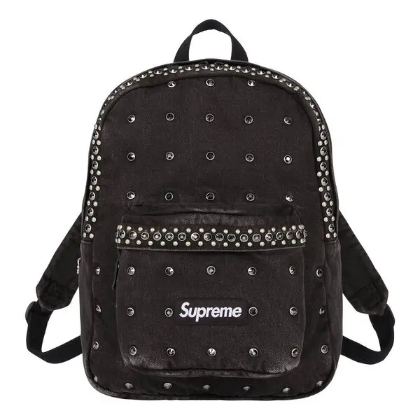 Supreme X B.b. Simon Denim Studded Backpack - Black