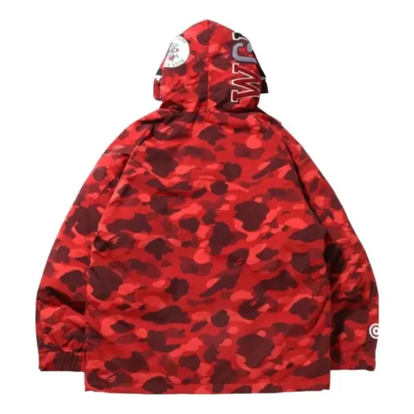 A BATHING APE Color Camo Shark Snowboard Down Jacket