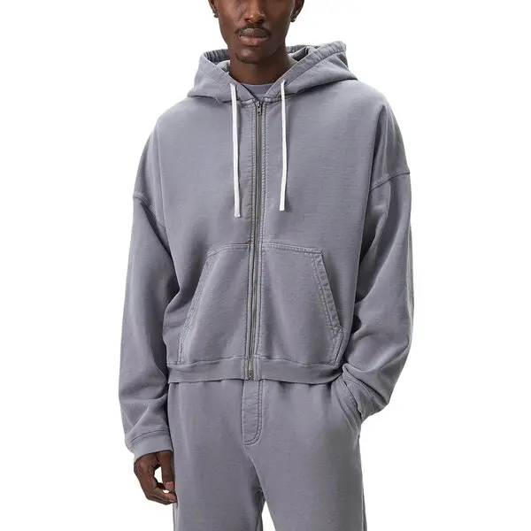 Kith Soft Brushed Terry Full Zip Hoodie