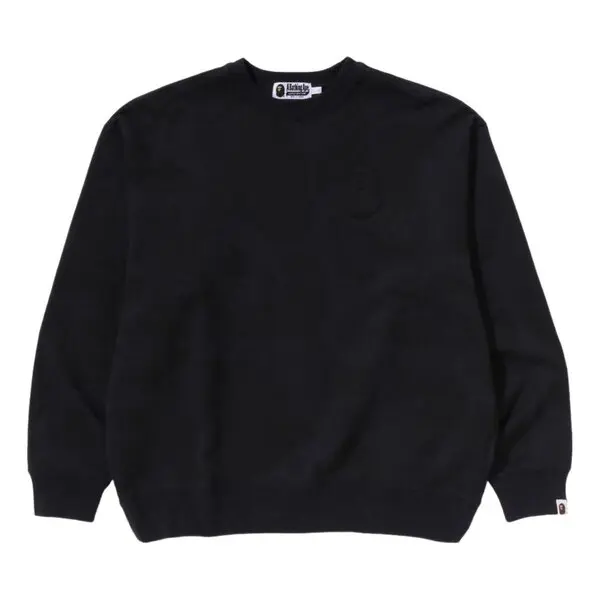 A BATHING APE Ink Camo Ape Head Badge Crewneck