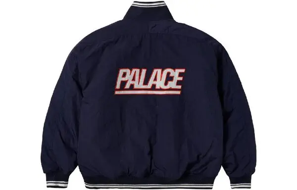PALACE Reversible Quilted Sports Bomber Jacket - Navy