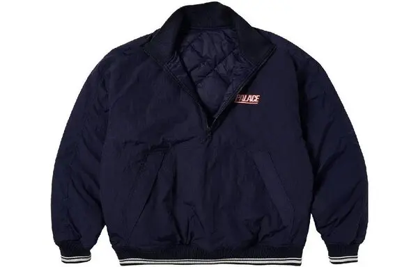 PALACE Reversible Quilted Sports Bomber Jacket - Navy