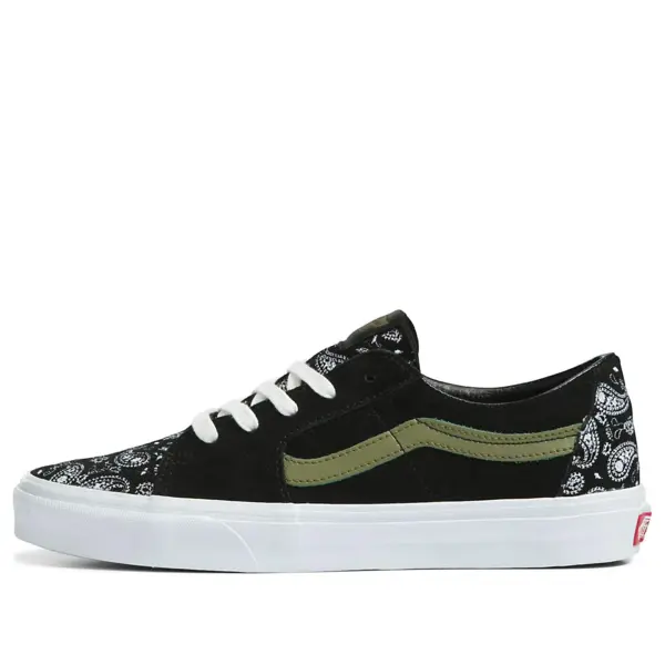 VANS Sk8-low "paisley Suede" Low Top Sneakers - Black/white/green