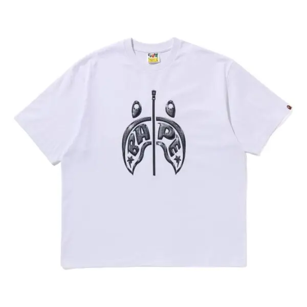 A BATHING APE Mad Shark Photo Print Relaxed Fit Tee