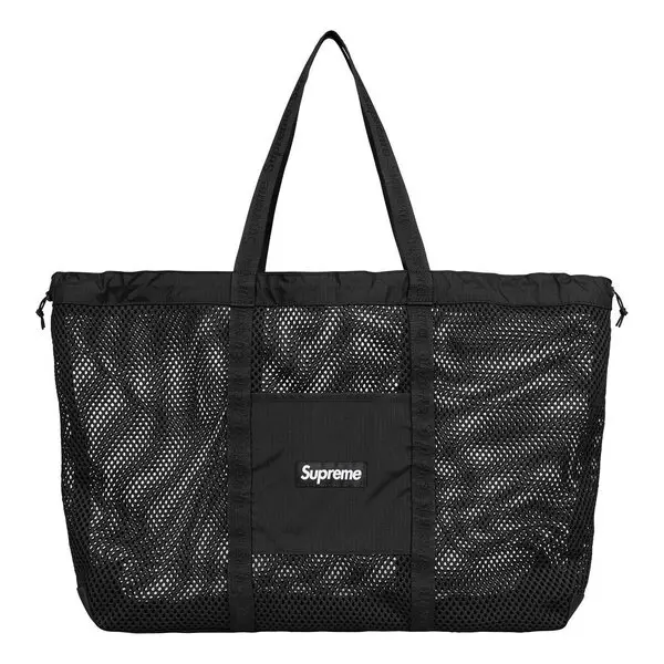 Supreme Mesh Tote Bag - Black