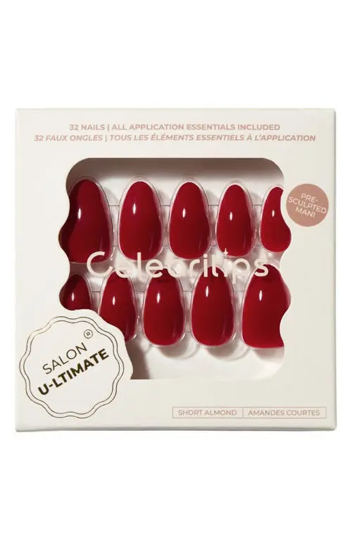 CELEBRITIPS Salon U-ltimate Extra Press-on Nails - Red Red