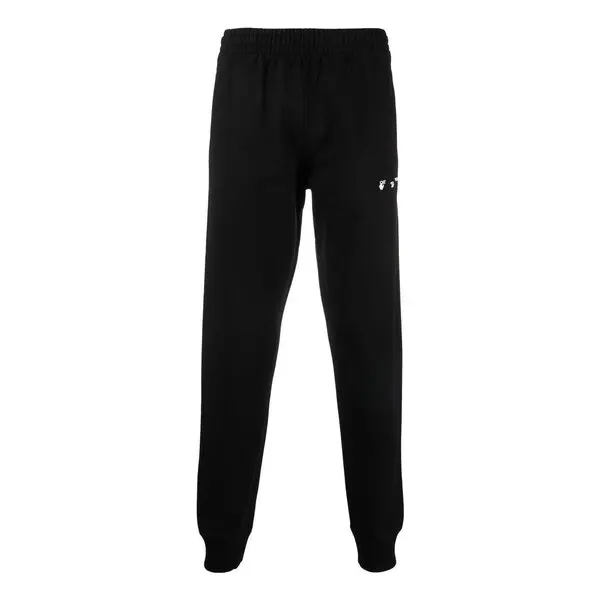 Off-White Hands Off Cotton Track Pants 'black - White
