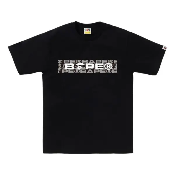 A BATHING APE Lux Sport Pattern Box Logo Tee