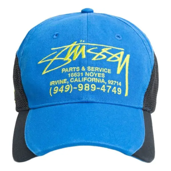 StÜssy Parts & Service Mesh Cap - Blue
