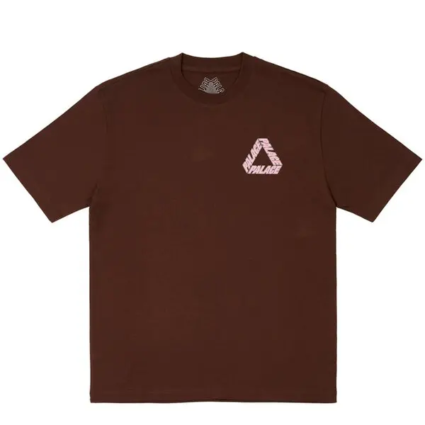 PALACE P-3 Outline T-shirt - Nice Brown