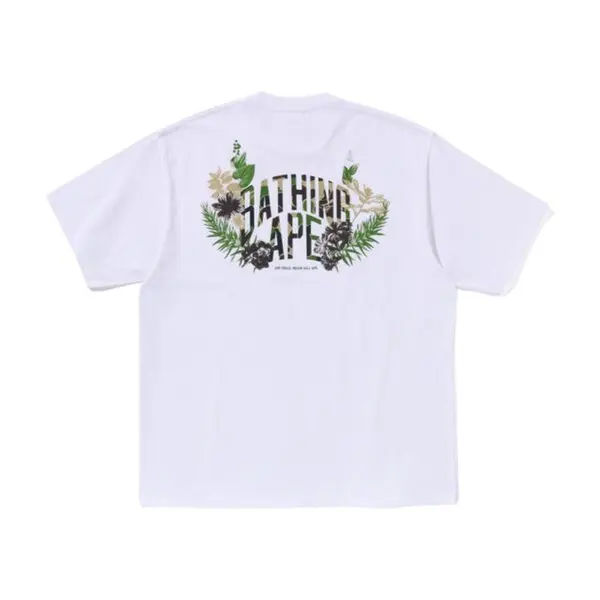 A BATHING APE Floral Ape Head Relaxed Fit Tee