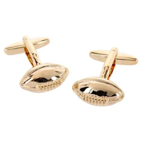 Trafalgar The Varsity Club Football Cufflinks - Gold