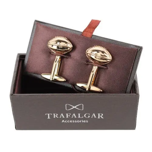 Trafalgar The Varsity Club Football Cufflinks
