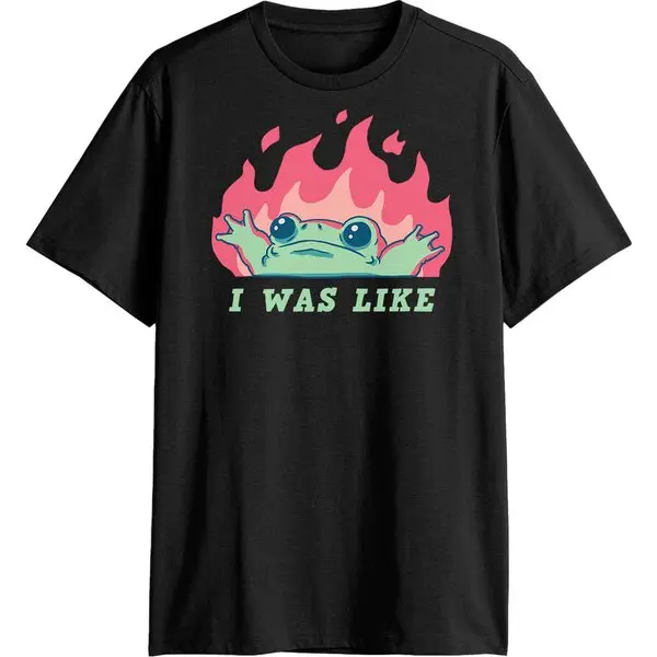 LOST GODS I Was Like Frog On Fire Graphic T-shirt - Black