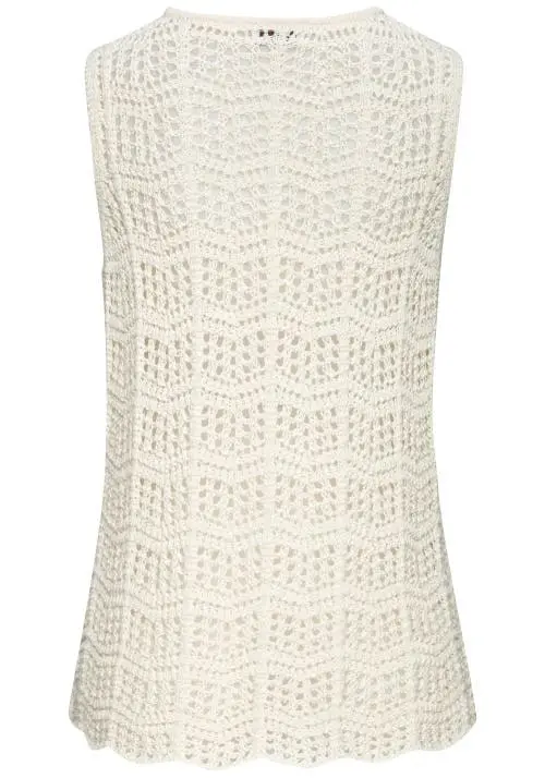 LASCANA Crochet Sleeveless Top