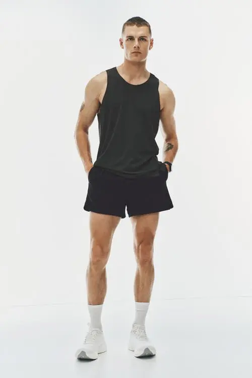 H&m Lightweight Quick Dry Running Shorts - Black