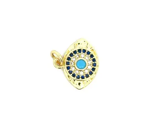 GEMINI JEWELRY Blue Evil Eye Charm Pendant