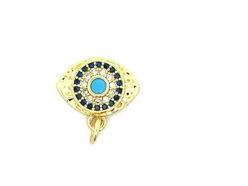 GEMINI JEWELRY Blue Evil Eye Charm Pendant