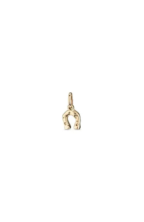 UNODE50 18k -plated Horseshoe Charm