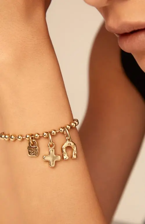 UNODE50 18k -plated Horseshoe Charm