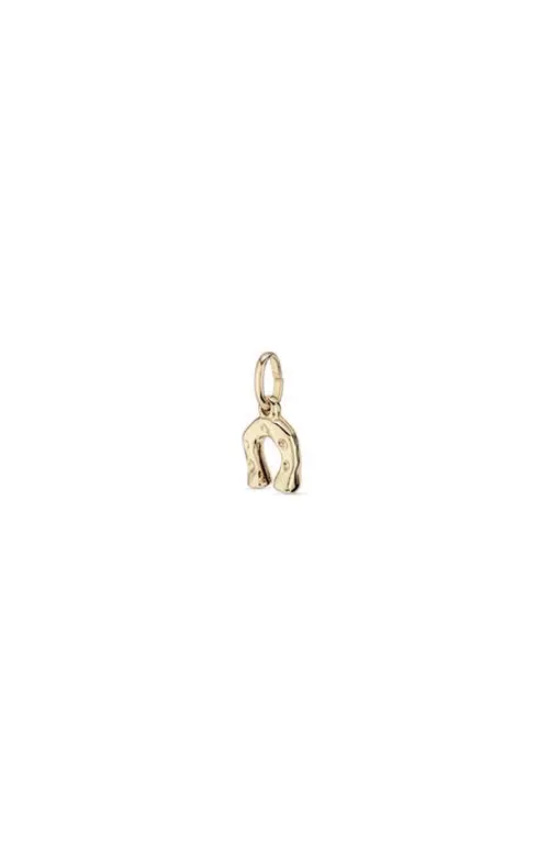 UNODE50 18k -plated Horseshoe Charm