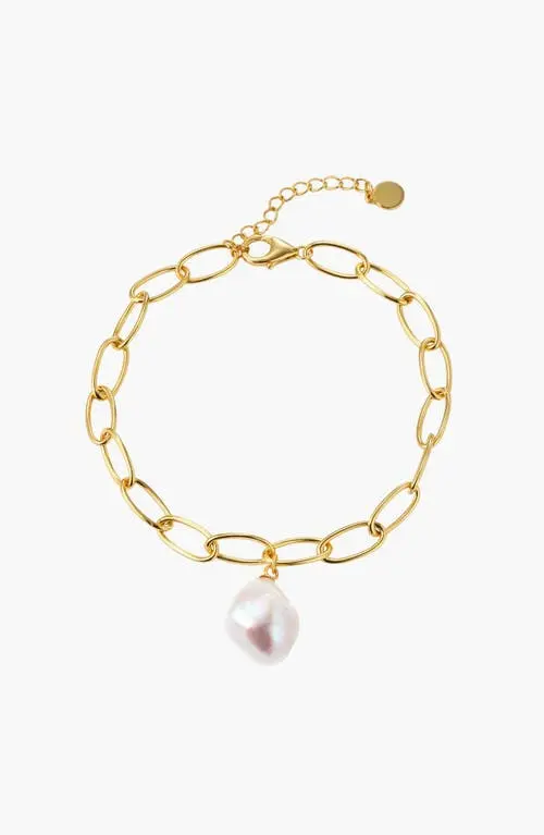 KELLERY Baroque Pearl Drop Bracelet