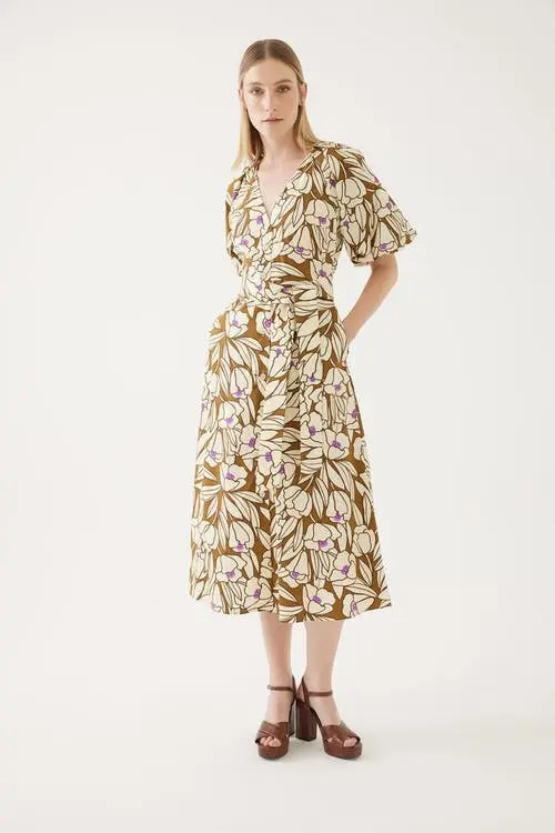EXQUISE Bobo Midi Dress