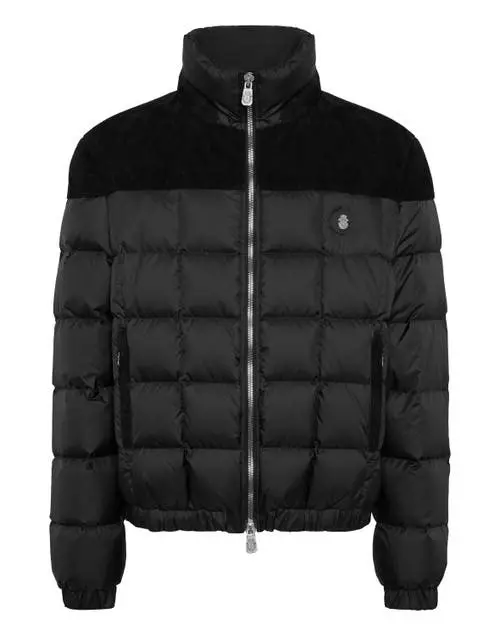 BILLIONAIRE Puffer Down Jacket With Leather Inserts