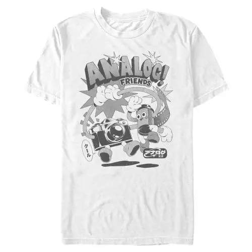 LOST GODS Animated Analog Friends Graphic T-shirt - White