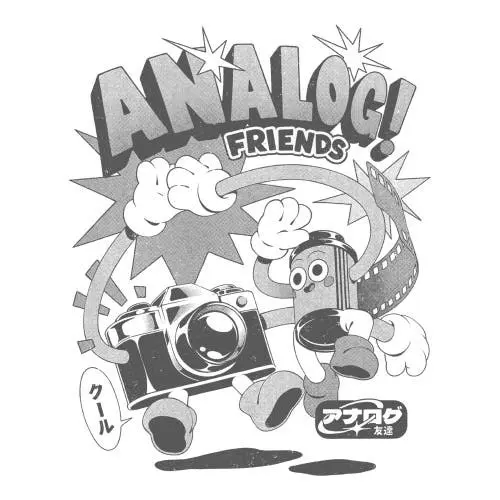 LOST GODS Animated Analog Friends Graphic T-shirt