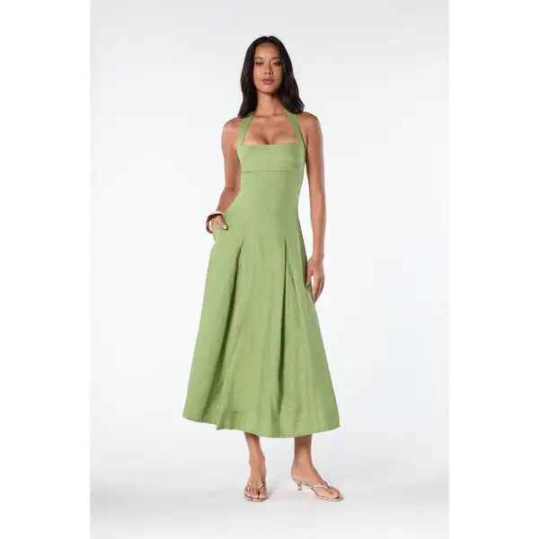 NICHOLAS Elisabeth Halter Neck Dress
