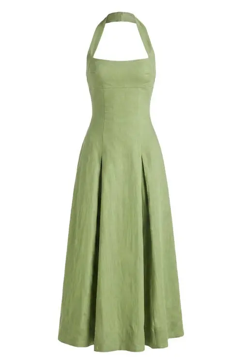 NICHOLAS Elisabeth Halter Neck Dress
