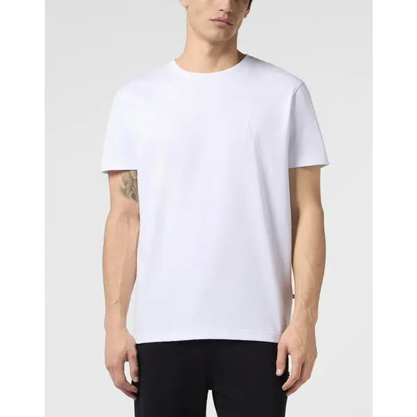 BILLIONAIRE Round Neck T-shirt Baroque - White