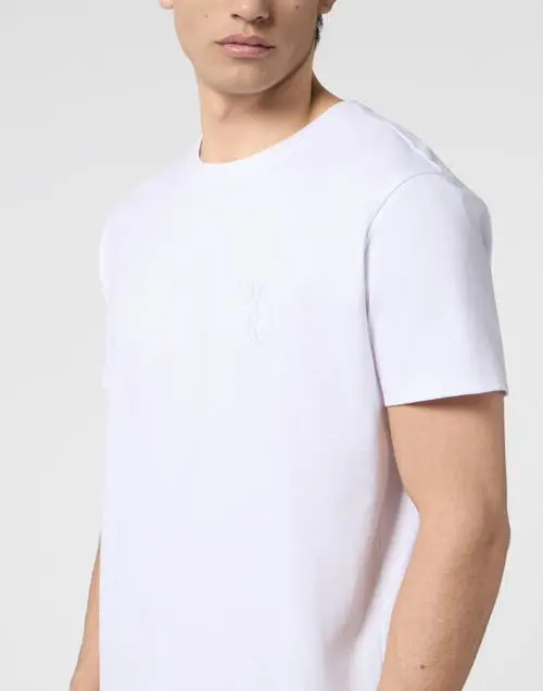 BILLIONAIRE Round Neck T-shirt Baroque - White