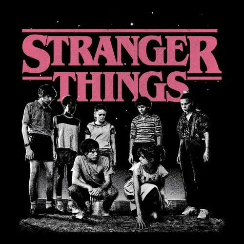 STRANGER THINGS Title Logo Faded Sweatshirt