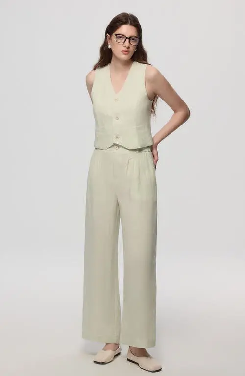 JUANA Hemp High Rise Pants - Light Mint