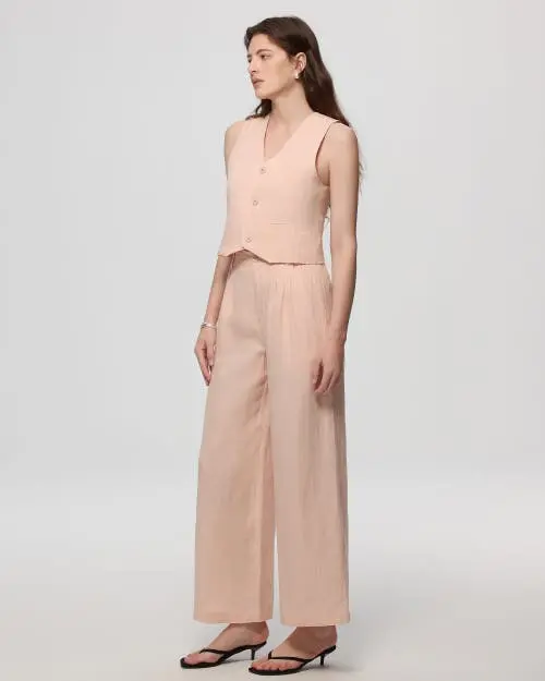 JUANA Hemp High Rise Pants - Light Peach
