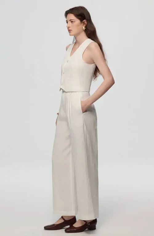 JUANA Hemp High Rise Pants - White