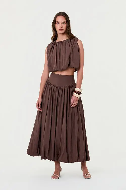 NICHOLAS Nadira Top - Chocolate