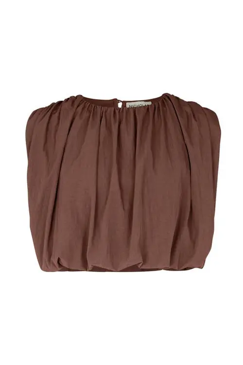 NICHOLAS Nadira Top - Chocolate