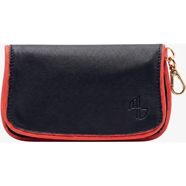 MINE BILGI Luni Leather Eyewear Case Bag Charm - Black