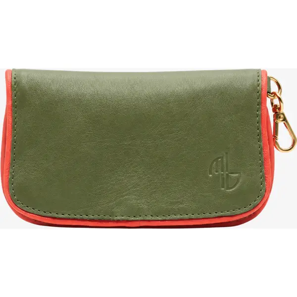MINE BILGI Luni Leather Eyewear Case Bag Charm - Medium Green