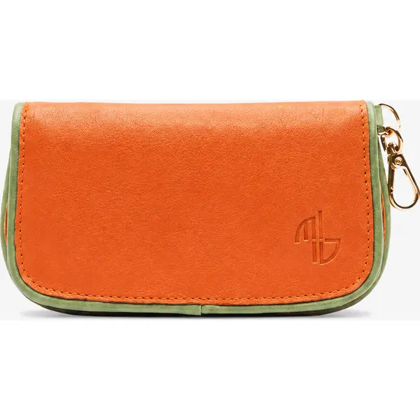 MINE BILGI Luni Leather Eyewear Case Bag Charm - Orange