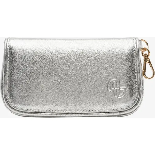 MINE BILGI Luni Leather Eyewear Case Bag Charm - Silver