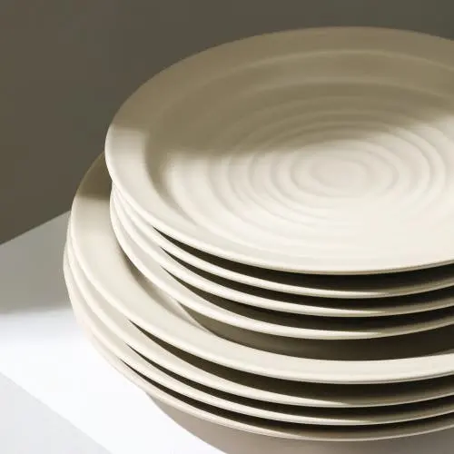 STONE + LAIN Orbit Stoneware 12-piece Dinnerware Set With Cereal Bowls