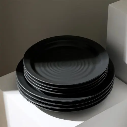 STONE + LAIN Orbit Stoneware 12-piece Dinnerware Set With Cereal Bowls