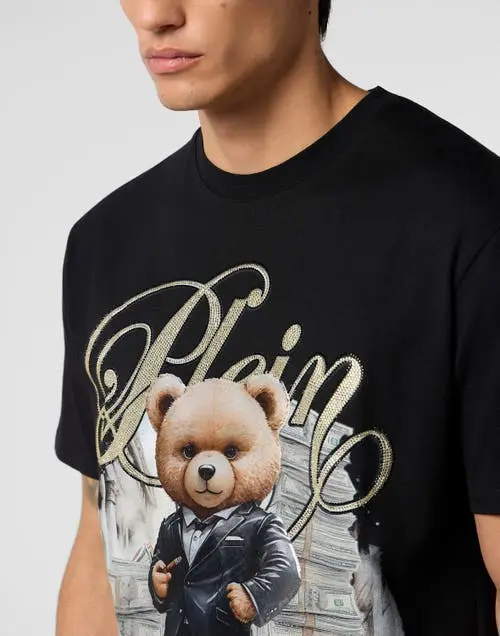Philipp Plein Round Neck T-shirt Teddy Money